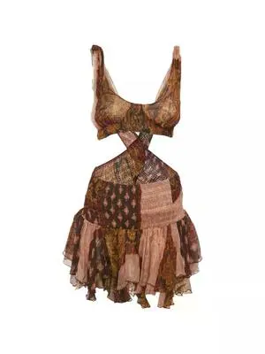 DONDE ESTEBAN Estrellitas Cut-out Mini Dress