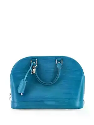 LOUIS VUITTON Alma Handbag Epi Leather Mm Satchel - Blue