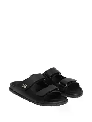 Dolce & Gabbana Calfskin Sandals - Black