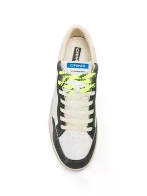 CRIME LONDON Panelled Leather Sneakers
