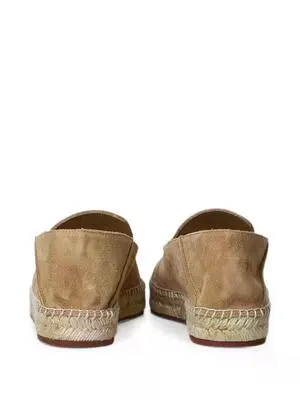 Loro Piana Suede Espadrille Loafers - Neutrals