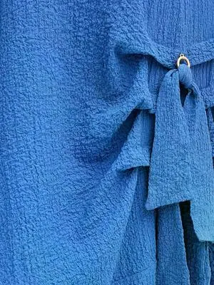 Joseph Ribkoff Textured Bow Detail Midi Dress - Blue
