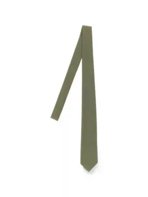 Auralee Finx Twill Tie - Green