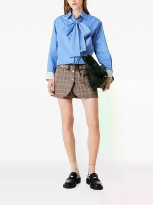 Maje Cotton Pussy Bow Shirt
