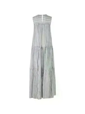 SEMICOUTURE Luigia Striped Tiered Maxi Dress