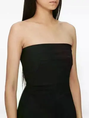 Rick Owens Strapless Bustier Maxi Gown - Black