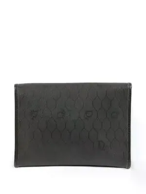 Dior Leather All-over Logo Print Clutch Bag
