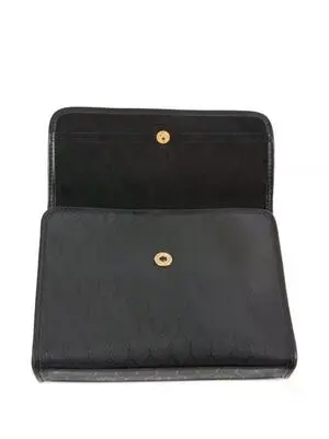 Dior Leather All-over Logo Print Clutch Bag