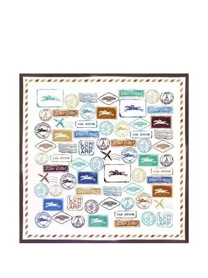 Longchamp Evasions Graphic-print Scarf