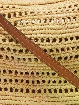 Loewe Mini Hammock Raffia Shoulder Bag