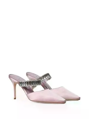 Manolo Blahnik Crystal-embellished Pointed-toe Sandals