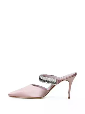 Manolo Blahnik Crystal-embellished Pointed-toe Sandals