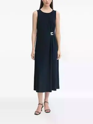 Joseph Ribkoff Buckle-detail Sleeveless Midi Dress - Blue