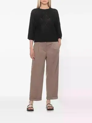 Peserico Sequin-embellished Open-knit Sweater