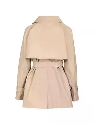 Max Mara Double-breasted Belted Trench Coat - Neutrals