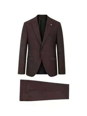 ROBERTO VINCENTI Textured Single-breasted Suit - Purple