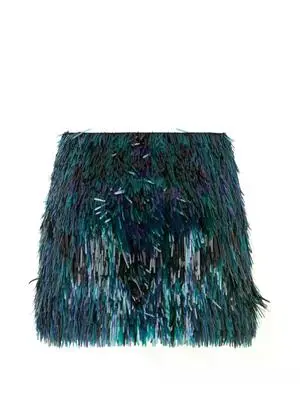 Alberta Ferretti Fringe-detail Mini Skirt