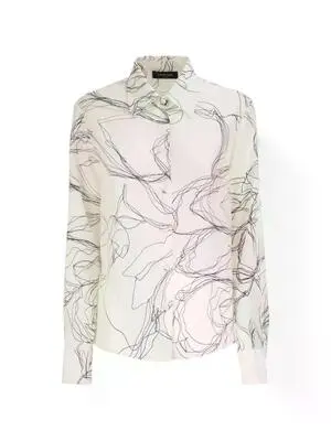 Fabiana Filippi Abstract-print Shirt - White