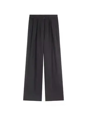 Dries Van Noten Belted Pleated Trousers - Black