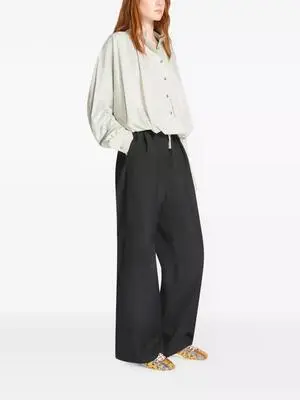 Dries Van Noten Belted Pleated Trousers
