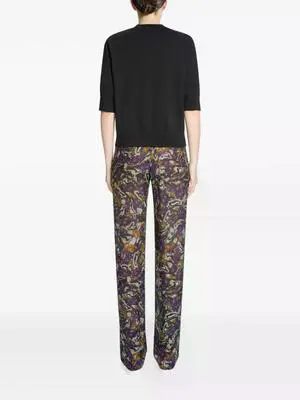 Dries Van Noten Elasticated Viscose Pants