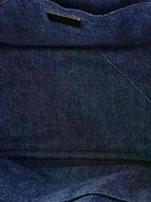 Prada Canapa Convertible Denim Mini Tote Bag