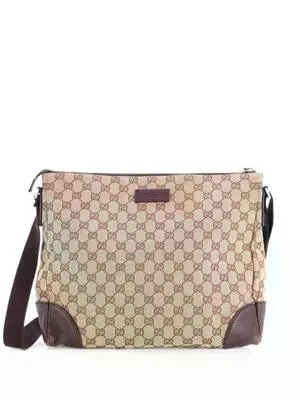 Gucci Joy Messenger Bag Gg Canvas Medium Crossbody Bag - Brown