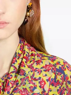 Dries Van Noten Handmade Crystal-embellished Earrings - Gold