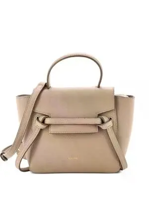 Celine Belt Bag Pico Textured Leather Shoulder Bag - Neutrals