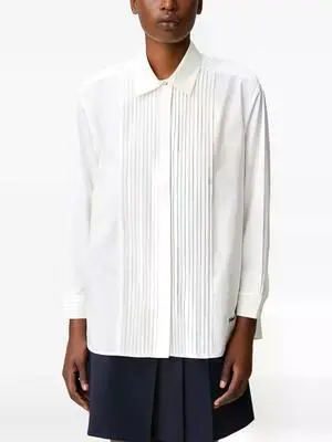 Claudie Pierlot Embroidered Poplin Shirt - White
