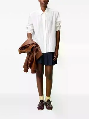 Claudie Pierlot Embroidered Poplin Shirt - White