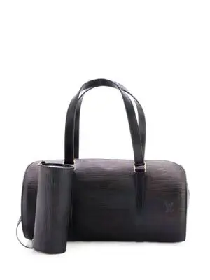 LOUIS VUITTON Soufflot Epi Leather Handbag - Black