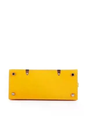 Goyard Structured Saigon Top Handle Bag Coated Canvas With Leather Mini Satchel