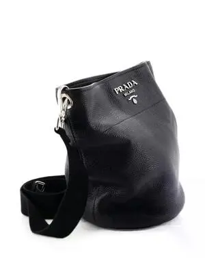 Prada Messenger Bag Vitello Daino Small Bucket Bag
