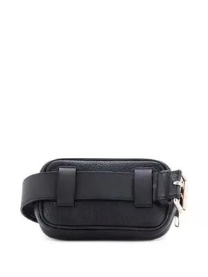 LOUIS VUITTON Signature Pocket Monogram Shadow Giant Taurillon Leather Belt Bag - Black