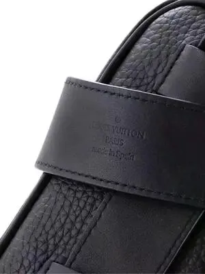 LOUIS VUITTON Signature Pocket Monogram Shadow Giant Taurillon Leather Belt Bag - Black