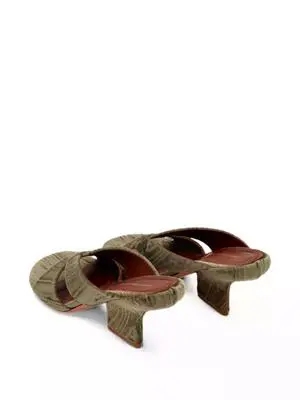 Dries Van Noten Heeled Velvet Mules