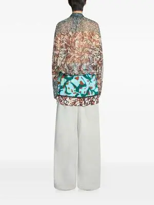 Dries Van Noten Abstract-print Silk Blouse