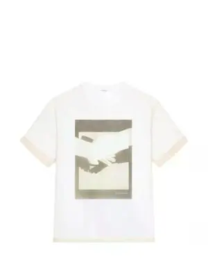 Givenchy Graphic-print Layered-trim T-shirt