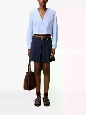 Claudie Pierlot Cropped Long-sleeve Shirt