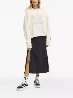 Adidas Logo Detail Sweatshirt - White