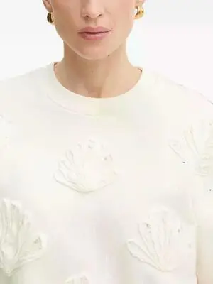 FORTE_FORTE Shell Appliqué Crewneck Sweatshirt