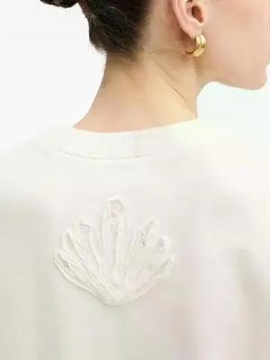 FORTE_FORTE Shell Appliqué Crewneck Sweatshirt