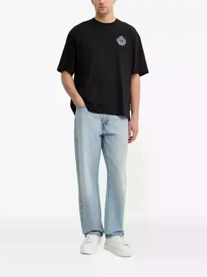 Just Cavalli Logo-embroidered T-shirt