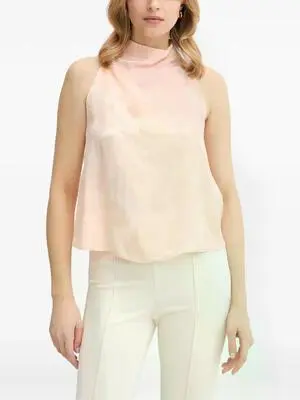 FORTE_FORTE Floral Mock-neck Top - Pink
