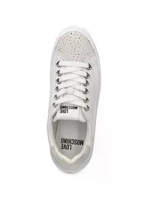 Moschino Rhinestone-embellished Sneakers