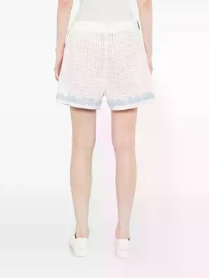 Casablanca Oasis Crochet-knit Shorts