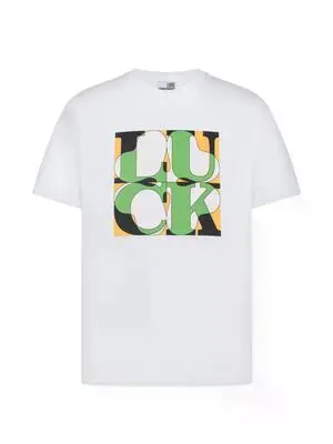 Moschino Printed Cotton Jersey T-shirt - White