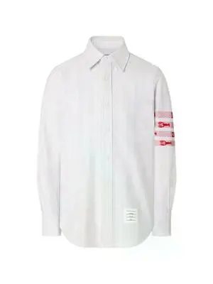 Thom Browne 4-bar Lobster-embroidered Shirt