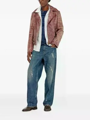 DIESEL® Relaxed Cotton T-shirt With Oval-d Applique